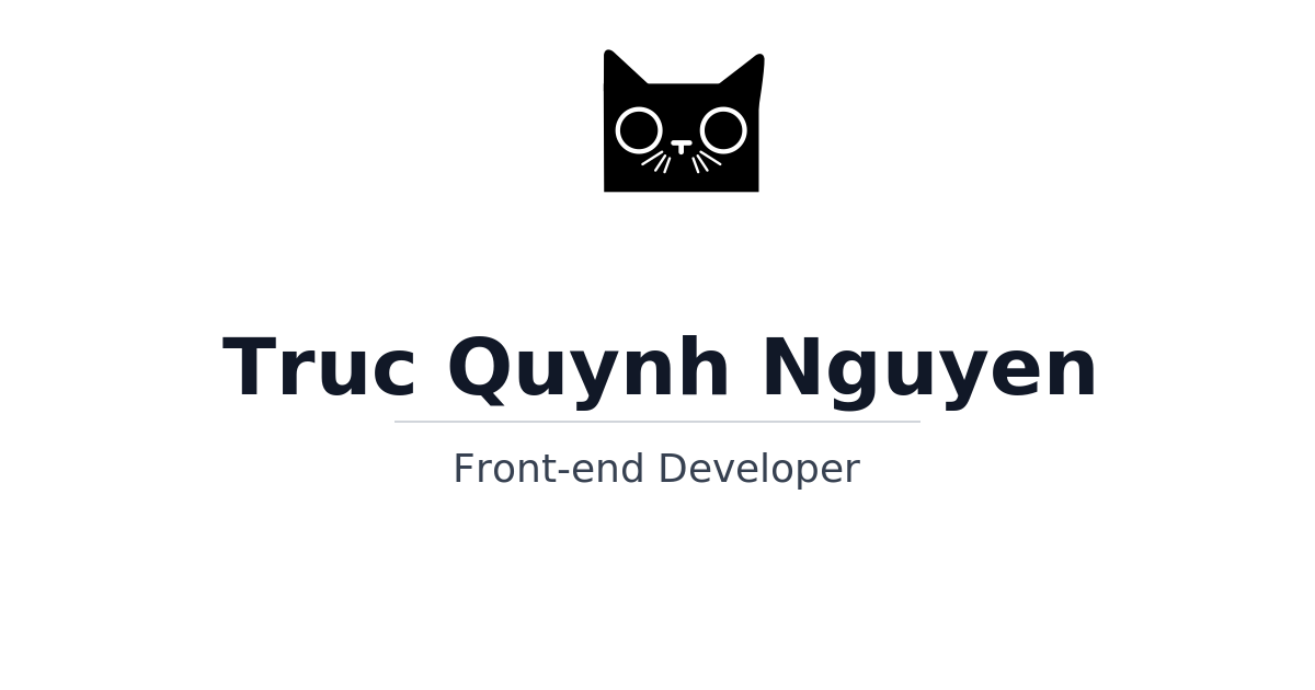 Truc Quynh Nguyen | Front-end Developer Portfolio